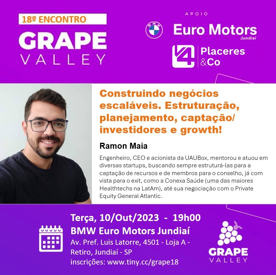 18o Encontro do Grape Valley em Jundiaí - Sympla