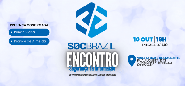SOC Brazil - Evento Mensal - Outubro em São Paulo - Sympla