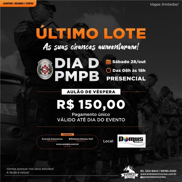 DIA D PMPB 2023 em João Pessoa - Sympla