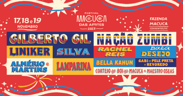 Festival Macuca das Artes 2023 em Correntes - Sympla
