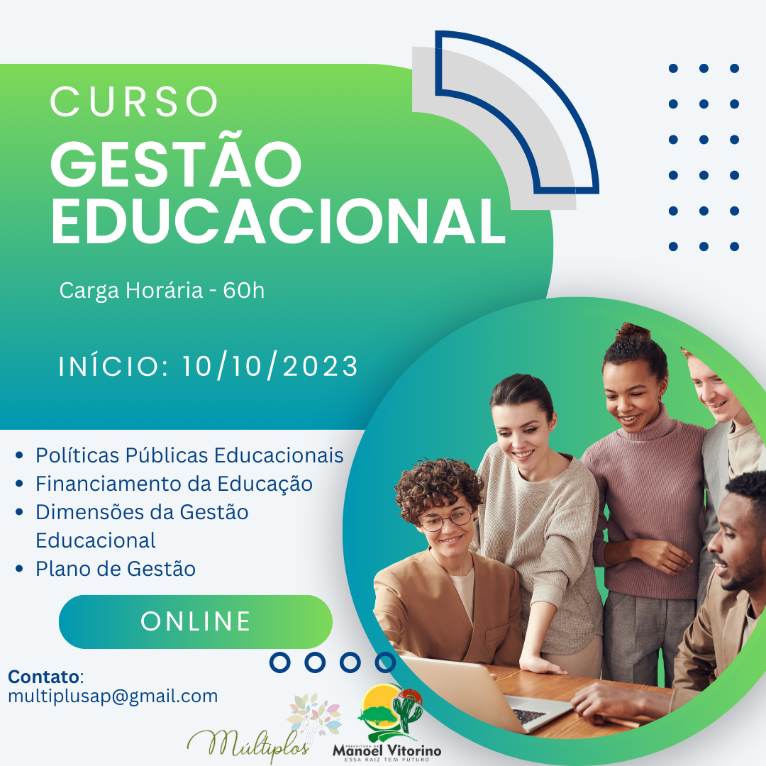 Curso Gestão Educacional - online - Sympla