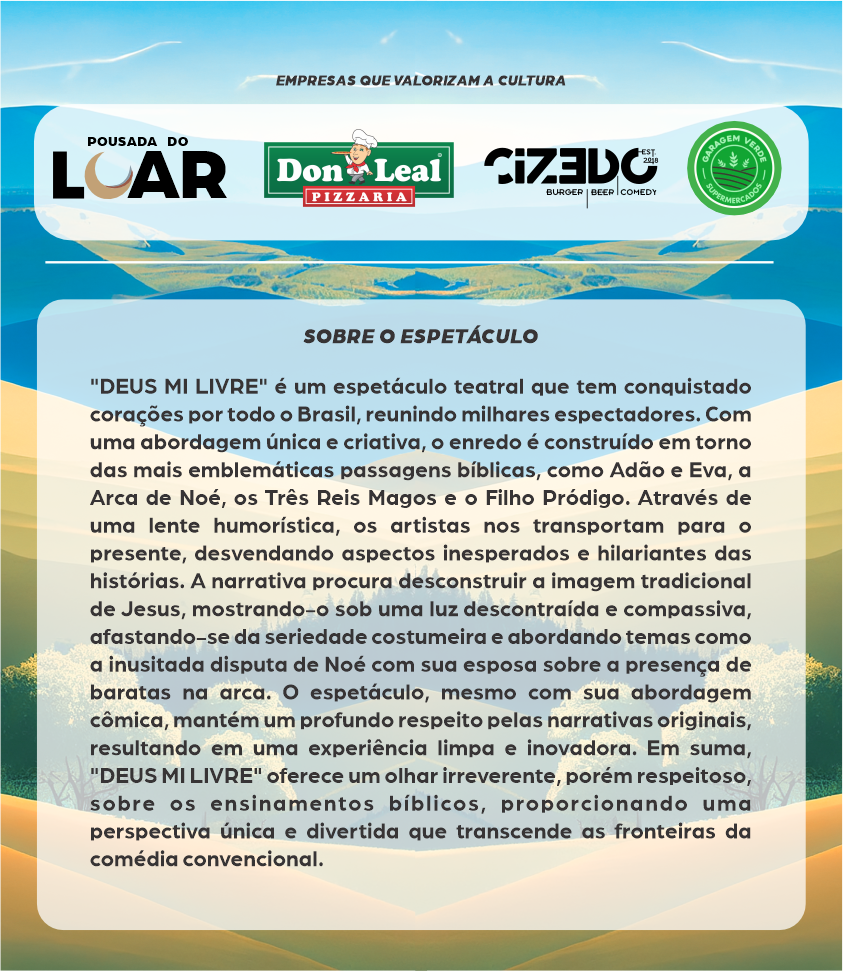 Comédia - Deus Mi Livre em São Pedro da Aldeia - Sympla