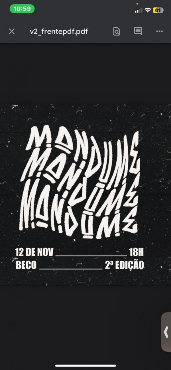 MANDUME em Juiz de Fora - Sympla