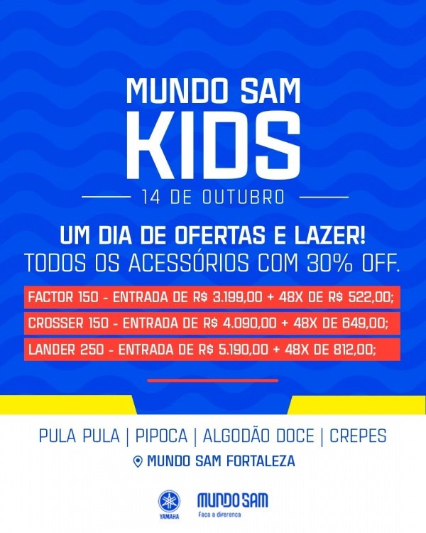 MUNDO SAM KIDS em Fortaleza - Sympla