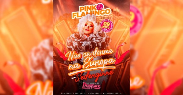 Pink Flamingo com Sederginne (Drag Race Holanda) | Quinta, 09 de ...