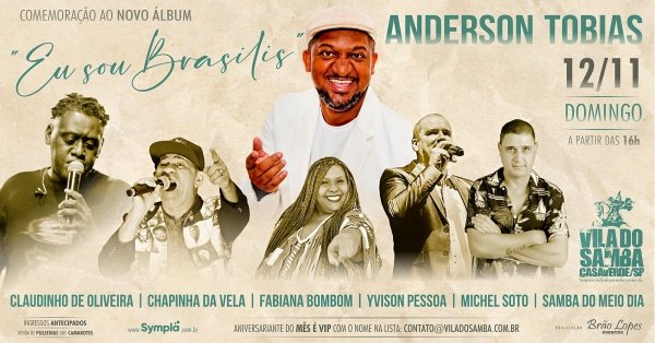 ANDERSON TOBIAS E BANDA LANÇAMENTO DO ÁLBUM "EU SOU BRASILIS" E ...