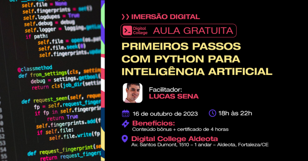 Primeiros Passos com Python para Inteligência Artificial em Fortaleza ...
