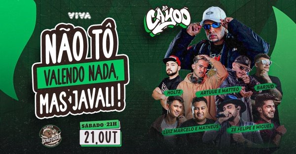 Sábado - 21/10 - 21h | ATLÉTICA DEVASTADORA COM DJ CAYOO | Viva Living ...