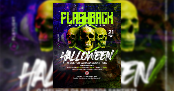 Flashback - Halloween à Beira Mar em São Vicente - Sympla