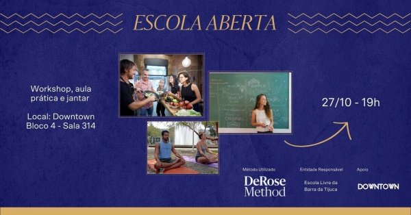 Escola Aberta DeRose Method Downtown em Rio de Janeiro - Sympla