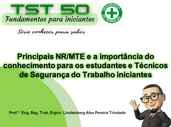 PALESTREA PARA ESTUDANTES E TÉCNICOS DE SEGURANÇA DO TRABALHO - TST 50 ...