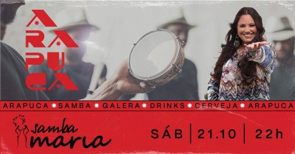 Samba Maria no ARAPUCA em Salvador - Sympla