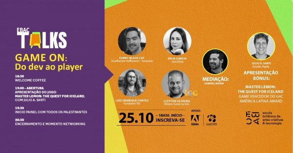 EBAC TALKS| Game on: Do dev ao player em São Paulo - Sympla