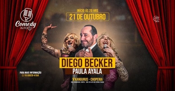 Comedy in Porto - Diego Becker em Porto Ferreira - Sympla