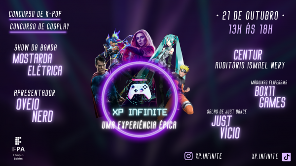 XP Infinite: Uma experiência épica. em Belém - Sympla