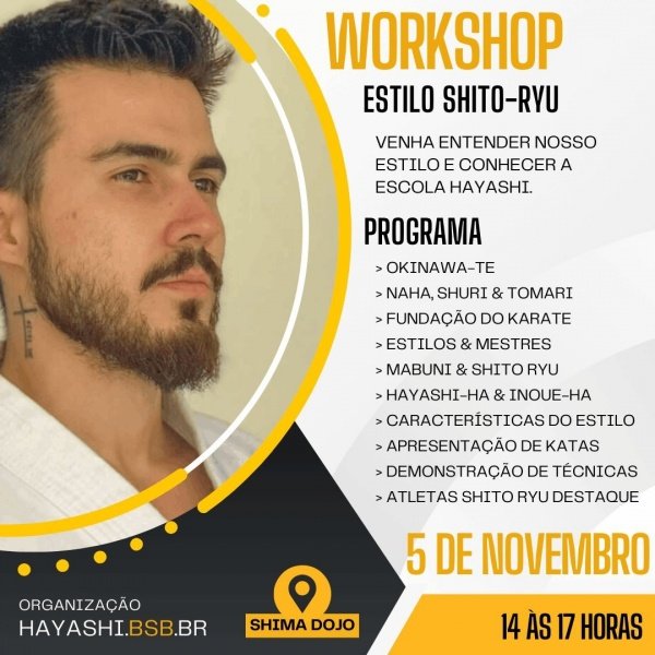 Workshop Karate Shito-Ryu em Brasília - Sympla