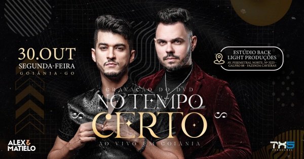 Gravação do DVD Alex e Matielo - No Tempo Certo (Ao Vivo em Goiânia-GO ...