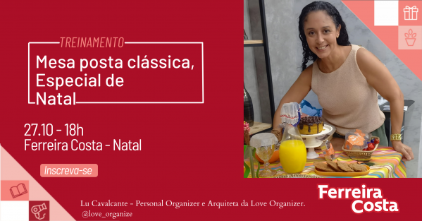 MESA POSTA NATALINA - LU CAVALCANTE. em Natal - Sympla