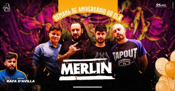 BANDA MERLIN - 3 ANOS DA CASINHA (EDIÇÃO ESPECIAL) em Nilópolis - Sympla