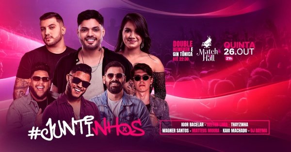 QUINTA| MATCH HALL 26/10 em Recife - Sympla