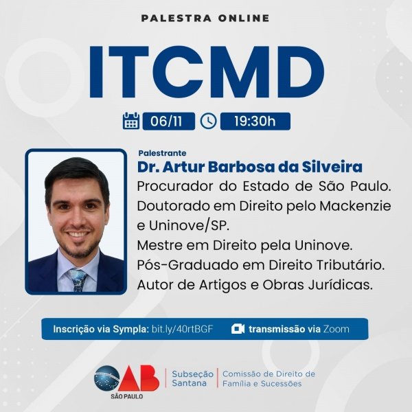 PALESTRA " ITCMD" - online - Sympla