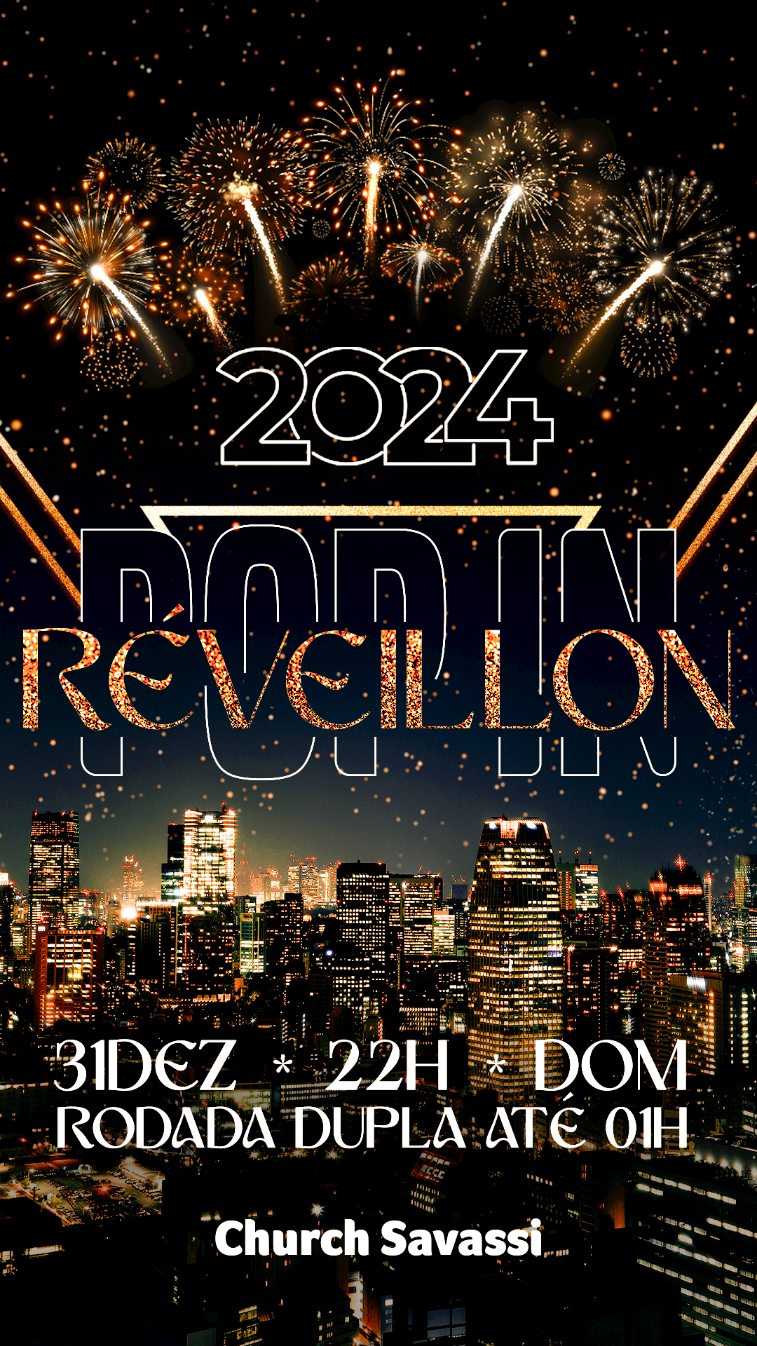 POP IN RÉVEILLON DOM. 31/12. 22H em Belo Horizonte - Sympla