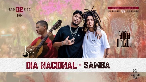 DIA NACIONAL DO SAMBA em Cuiabá - Sympla