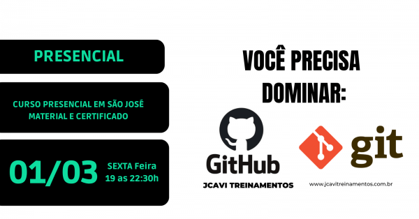 CURSO GIT E GITHUB - PRESENCIAL em São José - Sympla
