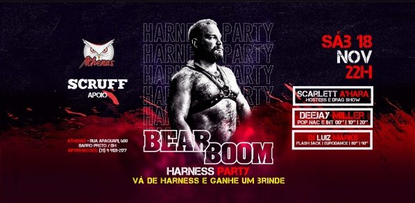 Bear Boom Harness Party em Belo Horizonte - Sympla