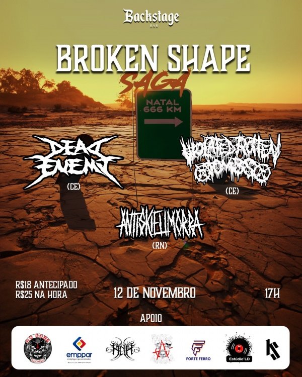 BROKEN SHAPE SAGA em Natal - Sympla