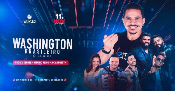 Washington Brasileiro | Worlld Brasília em Brasília - Sympla