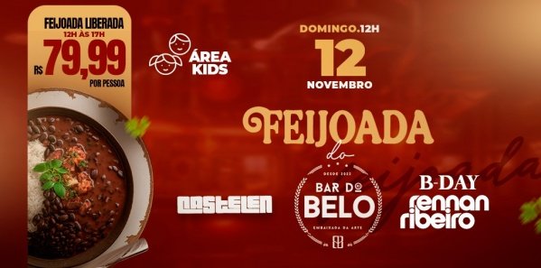 FEIJOADA Do Bar do BELO apresenta RENNAN RIBEIRO E CASTELEN em Rio de Janeiro - Sympla