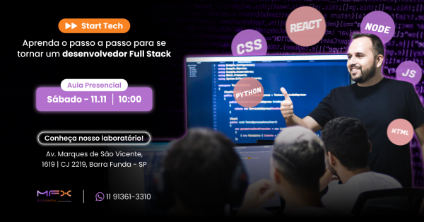 Transforme-se em um Desenvolvedor na StartTech: Aulas Presenciais na MFX Academy! em São Paulo ...