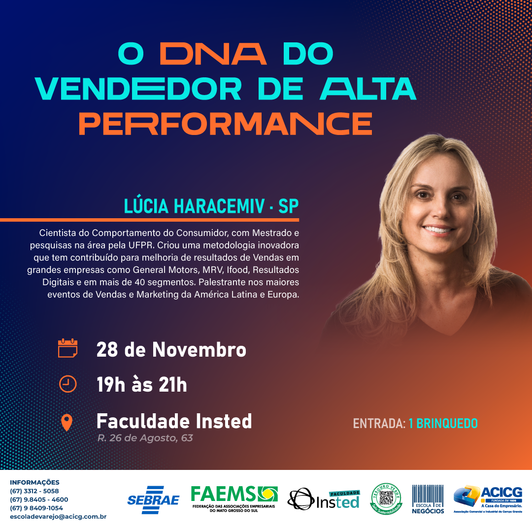 DNA do Vendedor de Alta Performance em Campo Grande - Sympla
