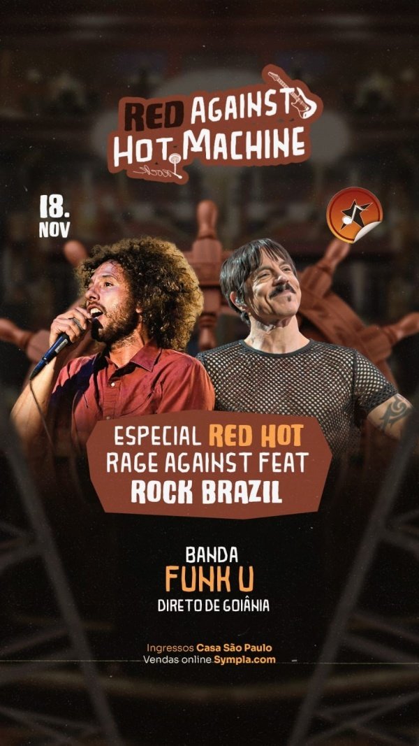 Especial Red Hot + Rage em Palmas - Sympla