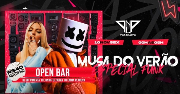 Musa do Verão - Especial Funk - Open Bar 00h as 05h - R$40 em Ribeirão ...