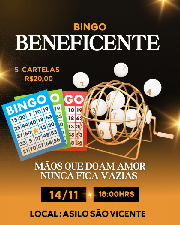 Bingo Beneficente em Araxá - Sympla