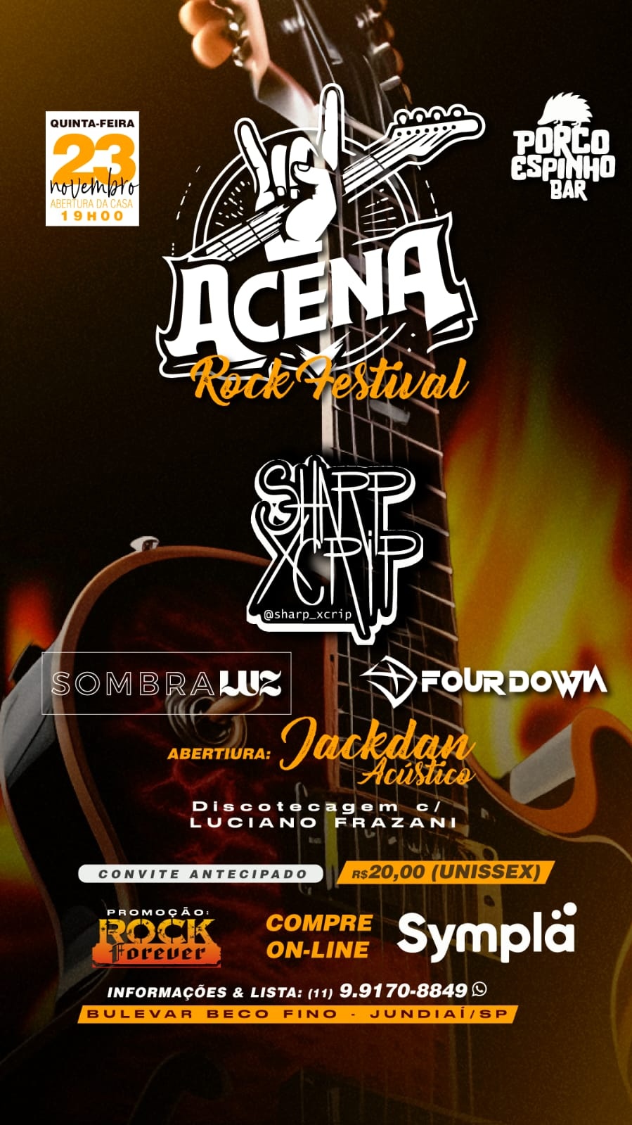 Acena Rock Festival em Jundiaí - Sympla