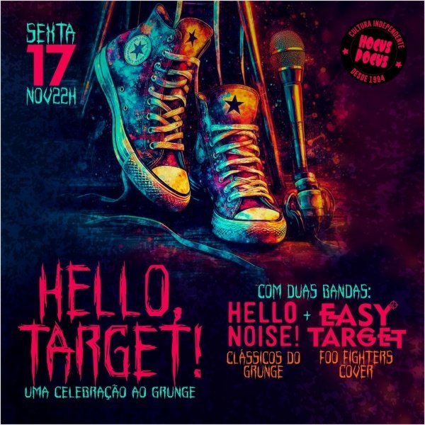 HELLO TARGET- UMA CELEBRAÇÃO AO GRUNGE em São José dos Campos - Sympla