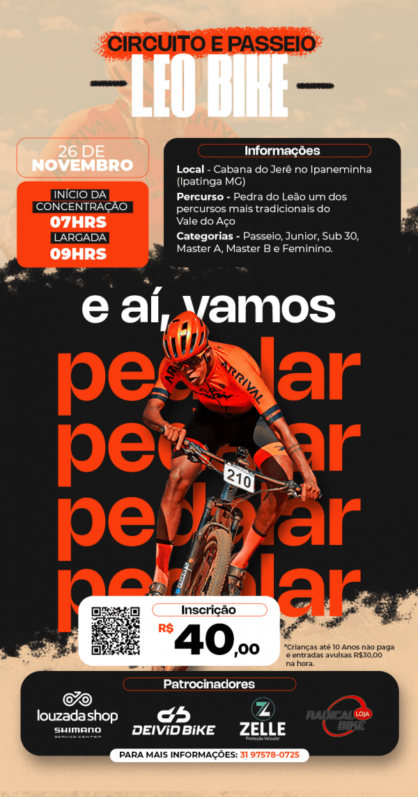 Circuito Leo Bike e Passeio Ciclístico em Ipatinga - Sympla