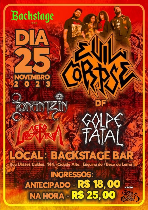 EVIL CORPSE EM NATAL em Natal - Sympla