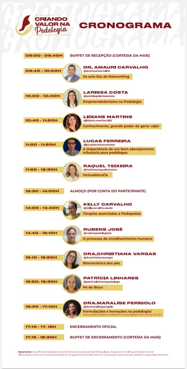 Workshop Criando Valor Na Podologia Em Lagoa Santa Sympla 