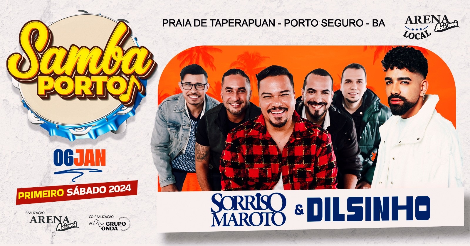 Samba Porto Axé Moi em Porto Seguro - Evento ON