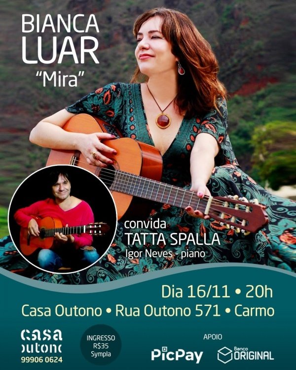 Show Bianca Luar convida Tattá Spalla em Belo Horizonte - Sympla