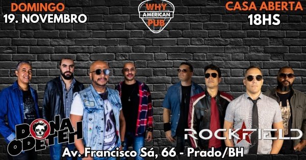 DOMINGO WHY 19/11 - DONA ODETH + ROCKFIELD !! em Belo Horizonte - Sympla
