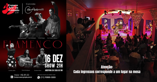 Show Tablado Flamenco - 16 de Dezembro em Itu - Sympla