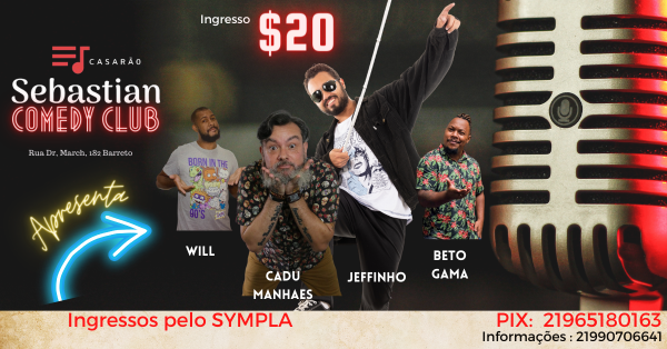 Casarão Sebastian Comedy Club em Niterói - Sympla