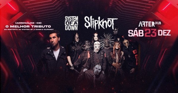 Tributo a Slipknot e System Of A Down em João Pessoa - Sympla