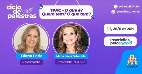 PALESTRA: TPAC - O que é? Quem tem? O que tem? - Com Diana Faria - online - Sympla