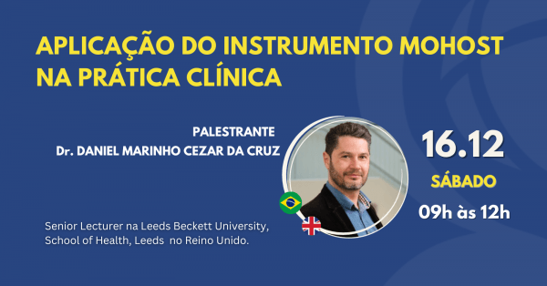 APLICAÇÃO DO INSTRUMENTO MOHOST NA PRÁTICA CLÍNICA - online - Sympla